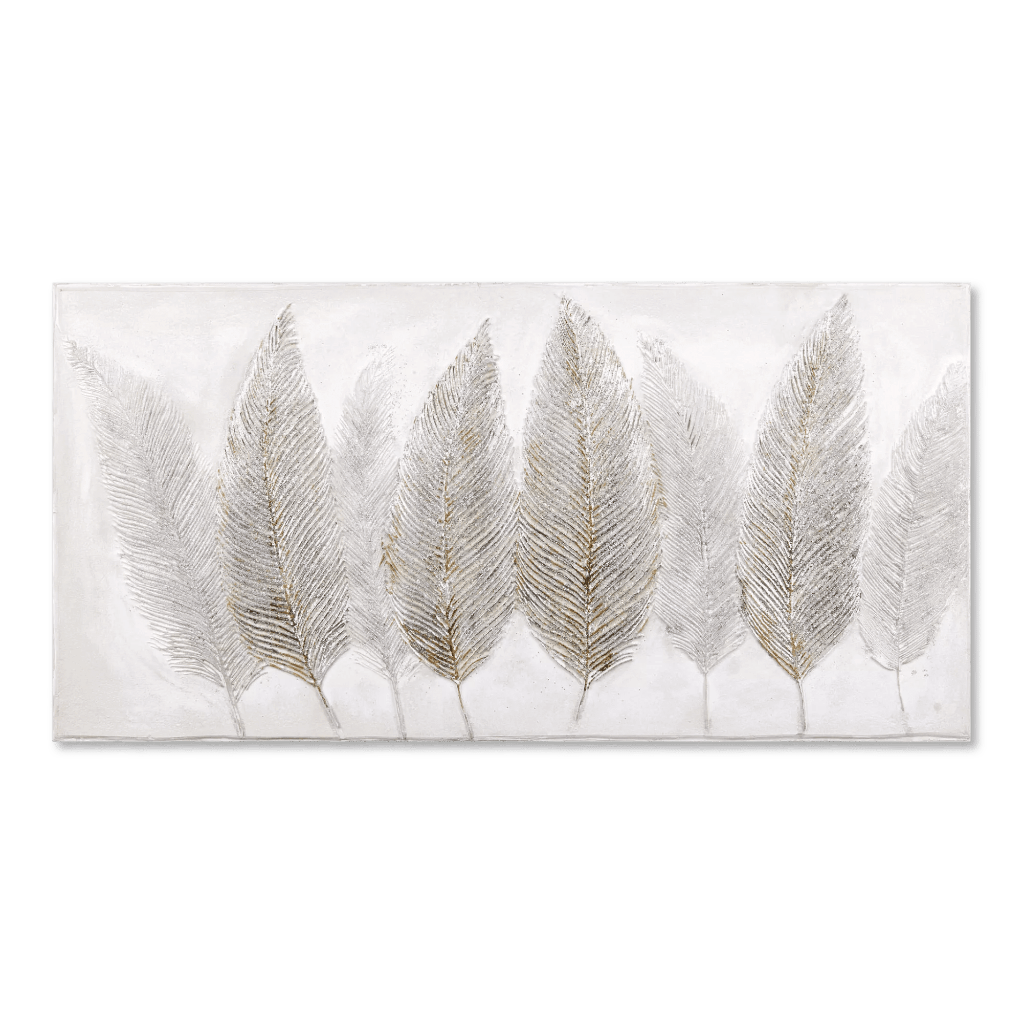 Click here for Bouclair Silver Feathers Oil Painted Canvas 40 X 2... prices