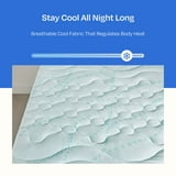 California Design Den Plush Full Size 3-Zone Quilted Cooling Mattress ...