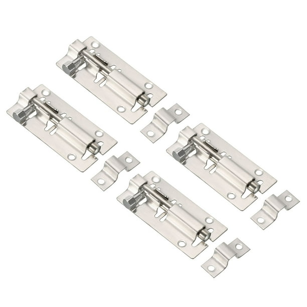Door Barrel Bolt Latch 3 Inch, 4 Pack Stainless Steel Security Latch ...