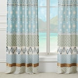 Global Trends Tori Curtain Tab Top Window Panels, Set of Two, 84" Long ...