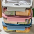 2-Compartment Adult Lunch Box with Utensils, Microwave Safe Bento Box ...