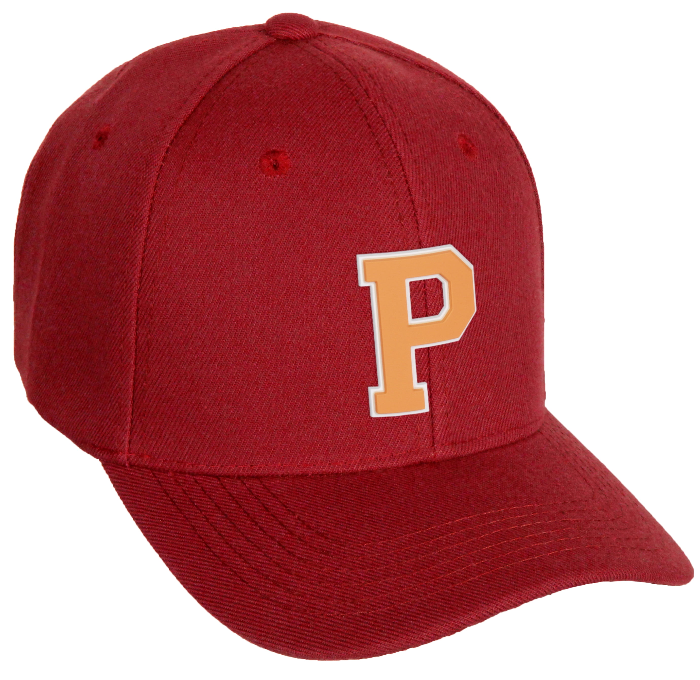 Daxton Classic Baseball Hat Custom A to Z Initial Team White Neon ...