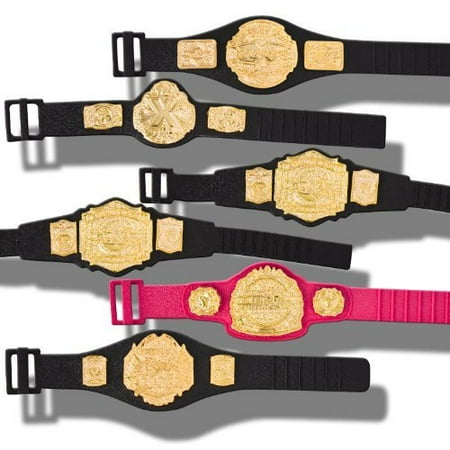Set of 6 TNA Jakks Action Figure Belts - Walmart.com