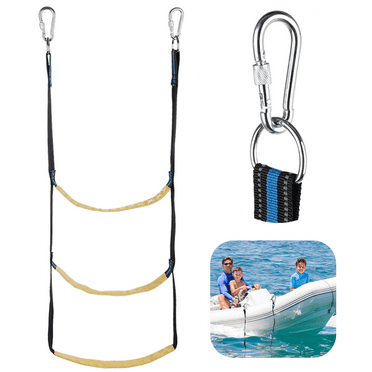 winibo Heavy Duty Boat Telescopic 4 Step Ladder,Stainless Steel Swim ...