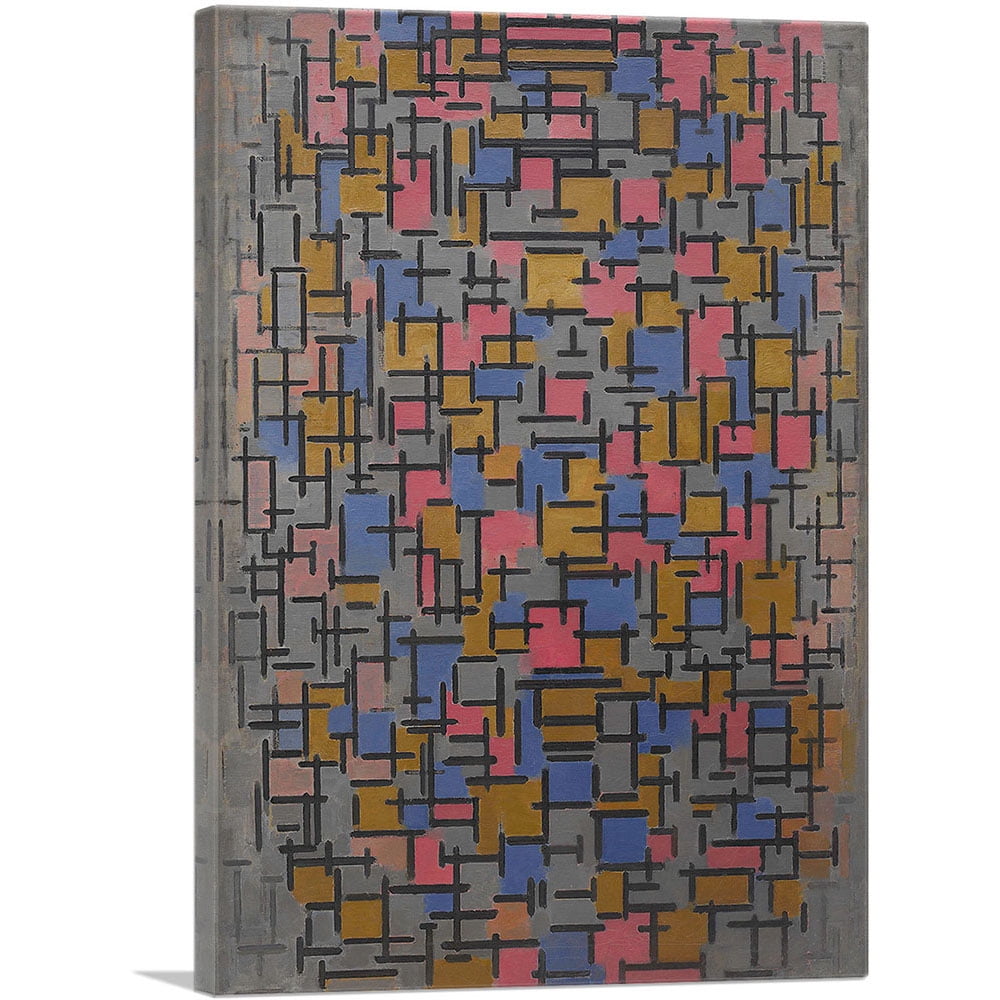 ARTCANVAS Composition 1916 Canvas Art Print by Piet Mondrian - Size: 60 ...