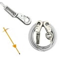 21 inch Dome Stake and Forged Heavy Duty Steel Large Dog Ties Out with ...