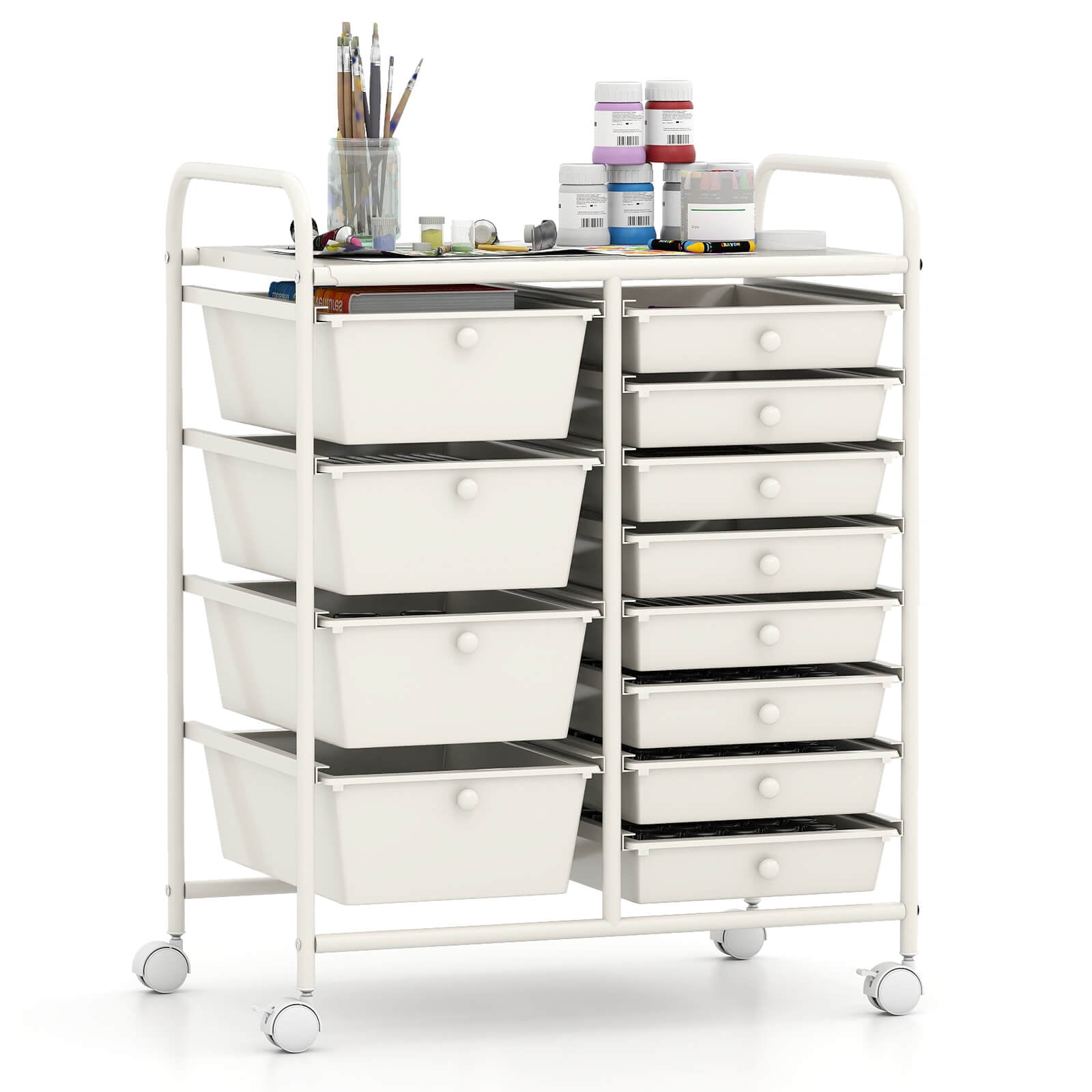 Click here for Costway 12-Drawer Rolling Storage Cart With Remova... prices
