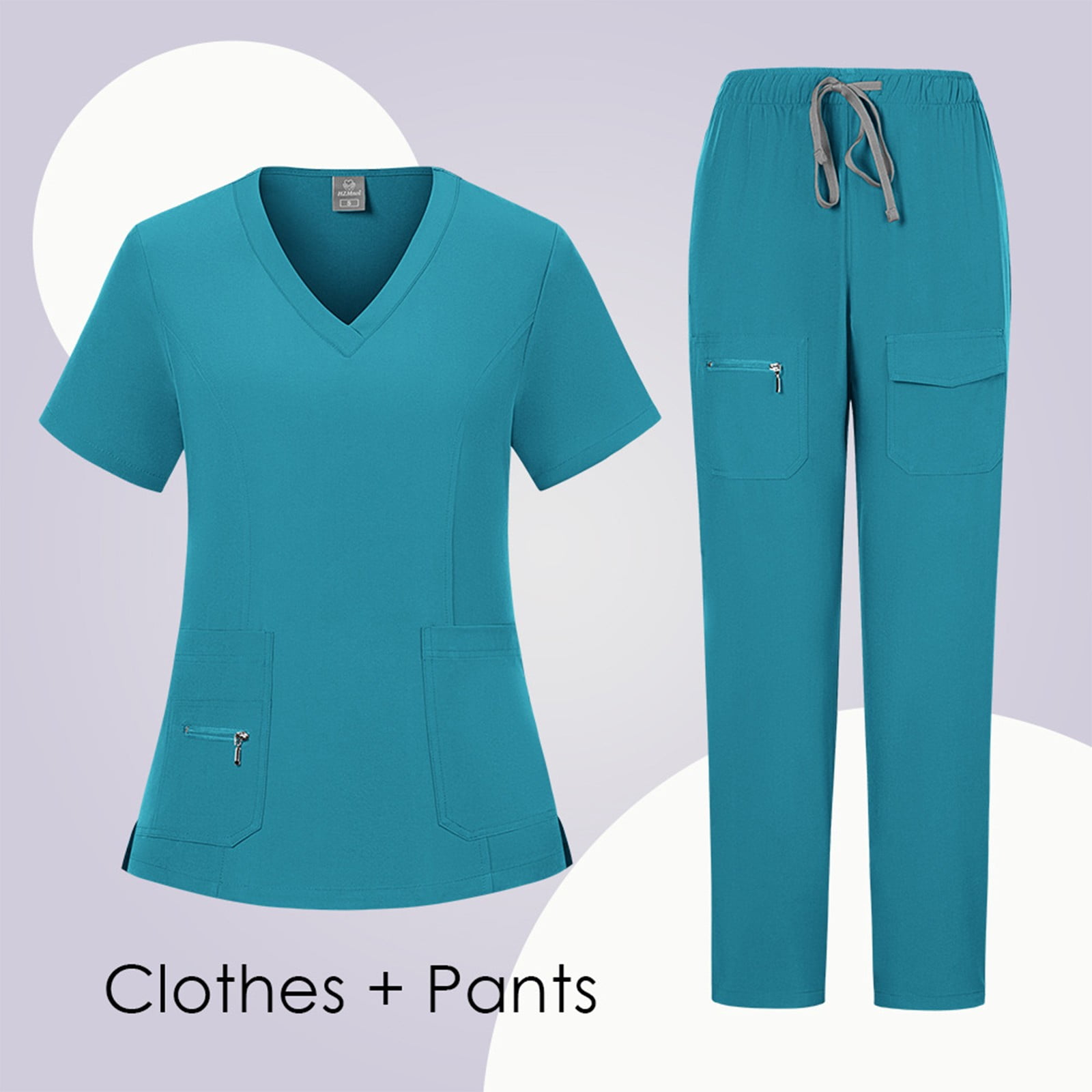 Click here for Ktyne Womens Scrubs Sets L Stretchy Nurse Uniform... prices