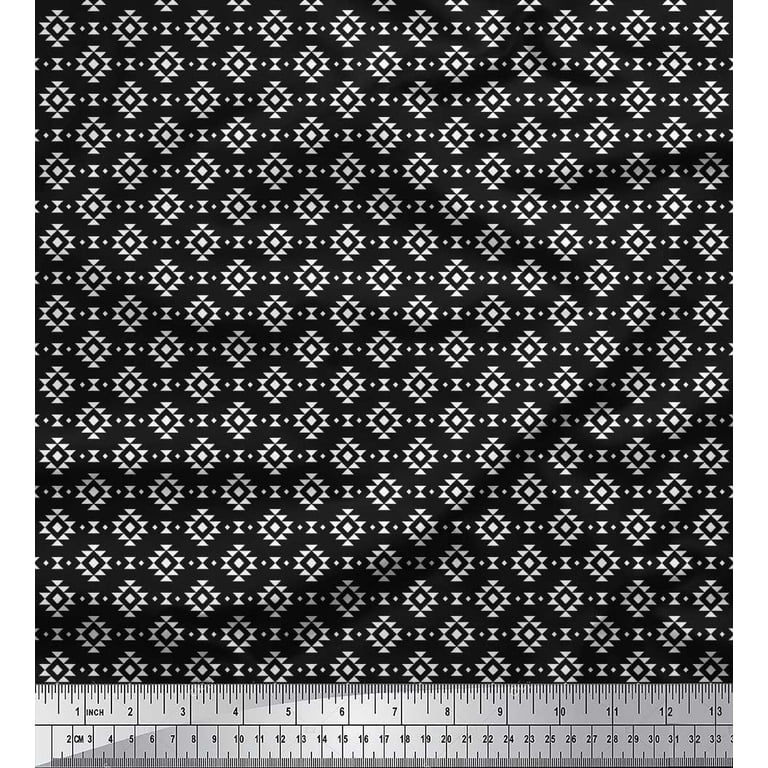 Ikat Print Black And White