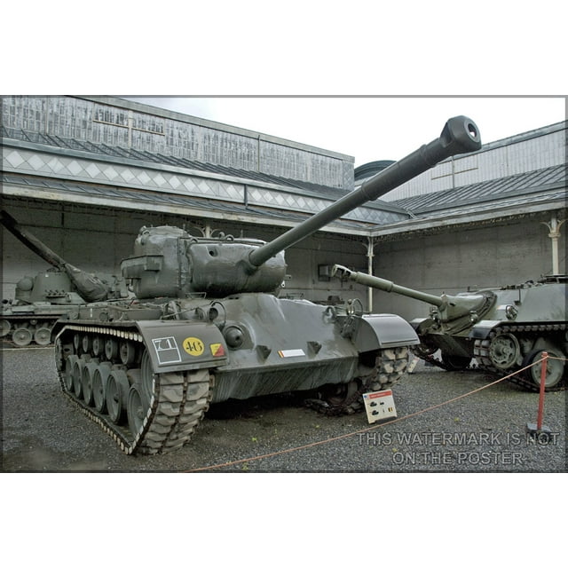 24"x36" Gallery Poster, m26 pershing Heavy Tank M26 Pershing - Walmart.com