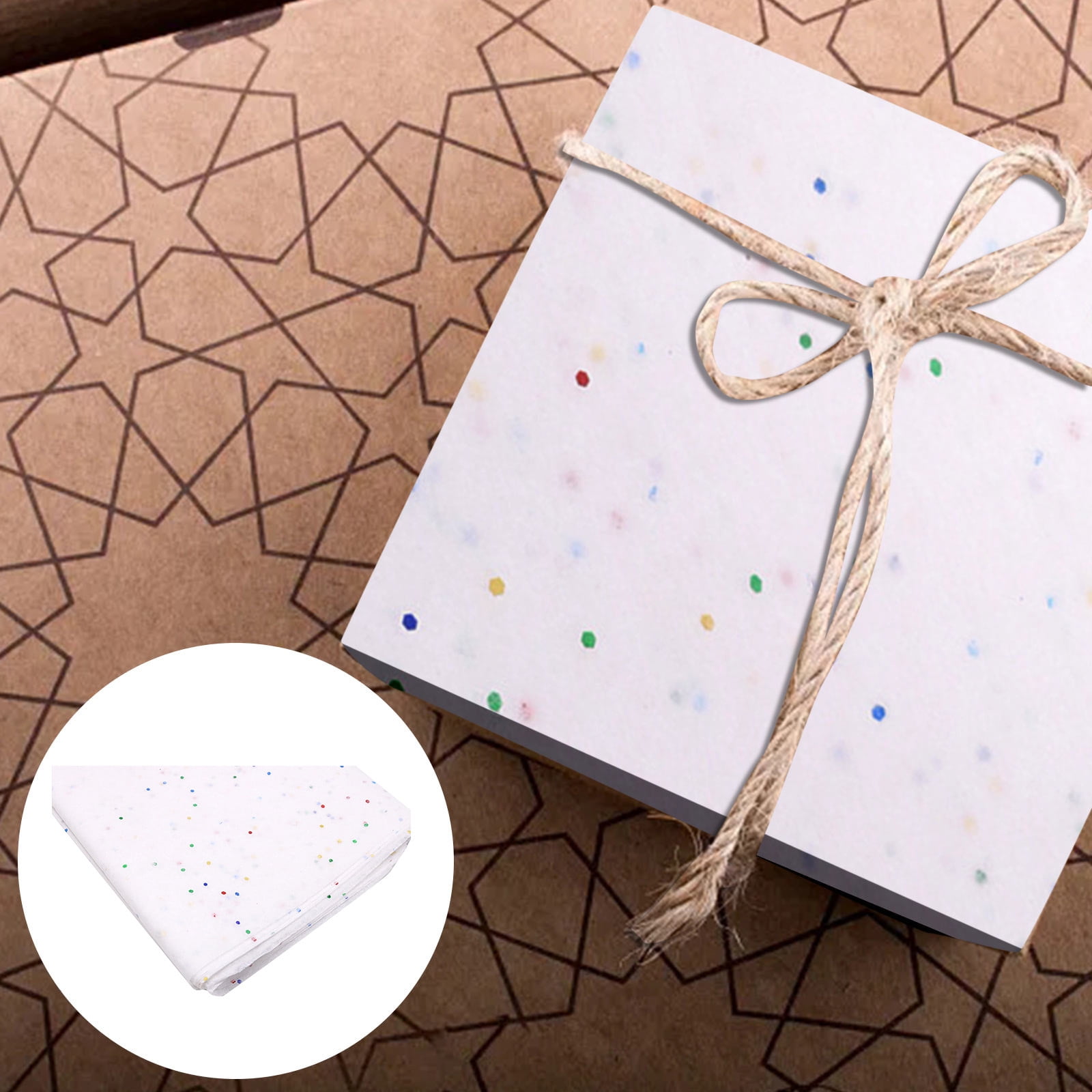 Boreal Craft Coloring Wrapping Paper Christmas 10 Sheets Glitter Wrap ...