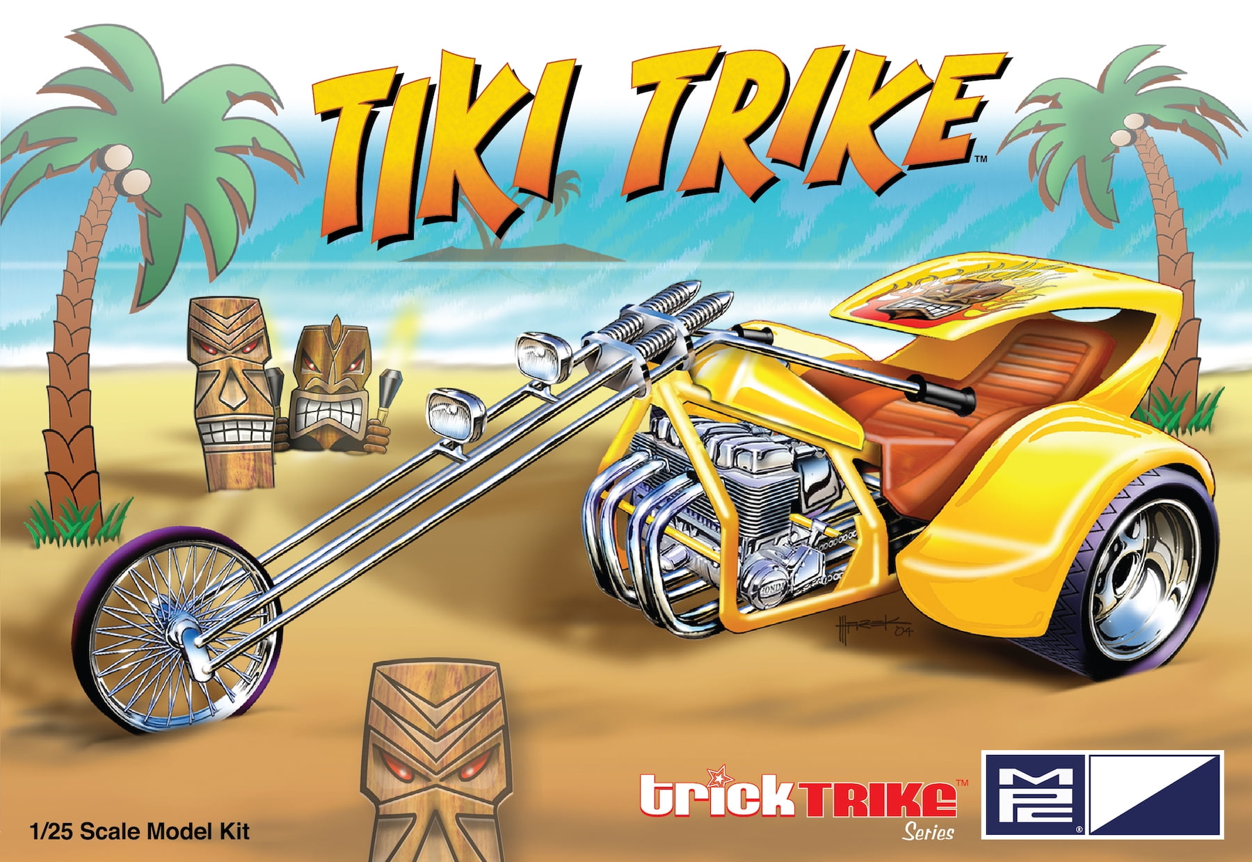 MPC Skill 2 Model Kit Tiki Trike "Trick Trikes" Series 1/25 Scale Model ...