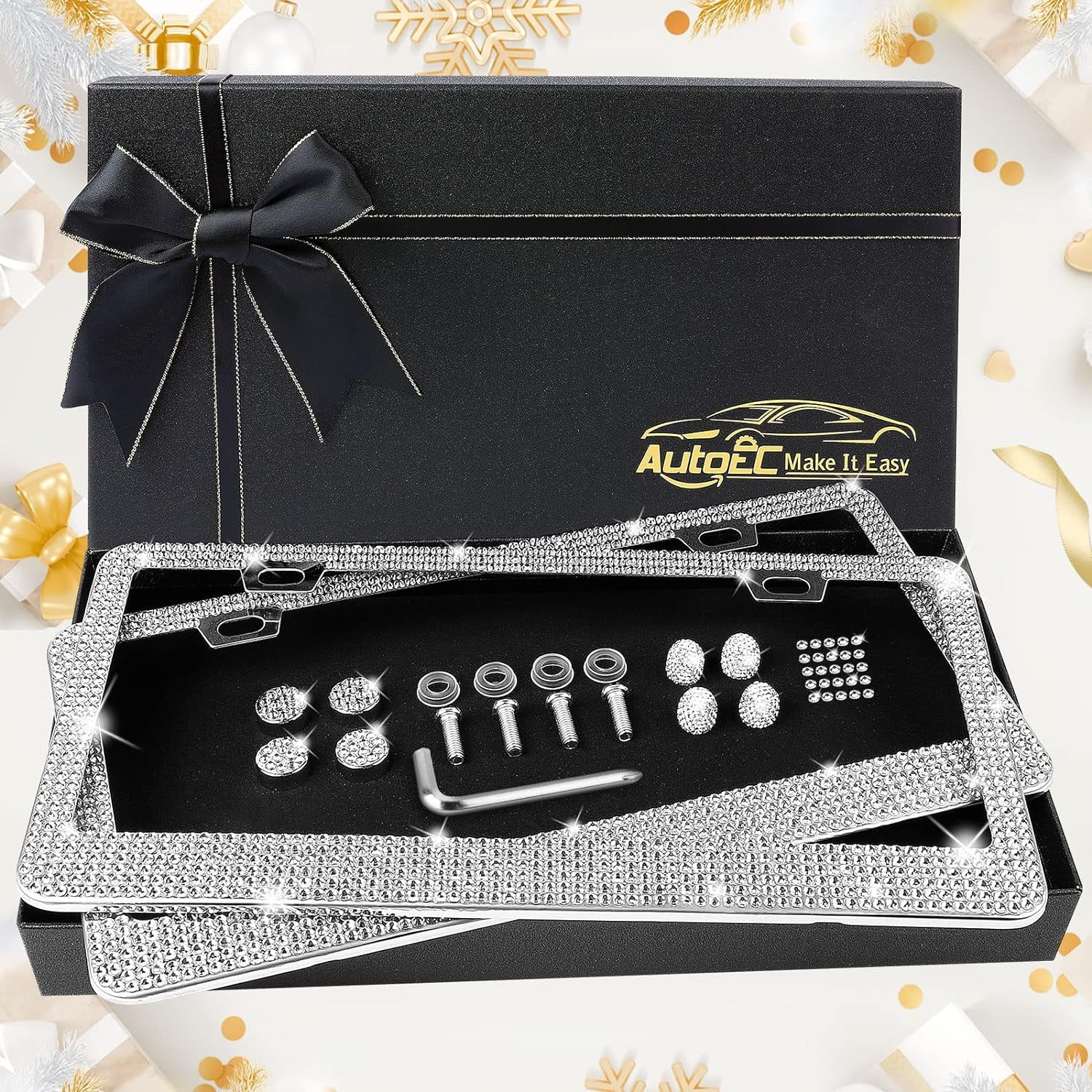 Click here for Ghsdfbb 2 Pack Bling License Plate Frames For Wome... prices