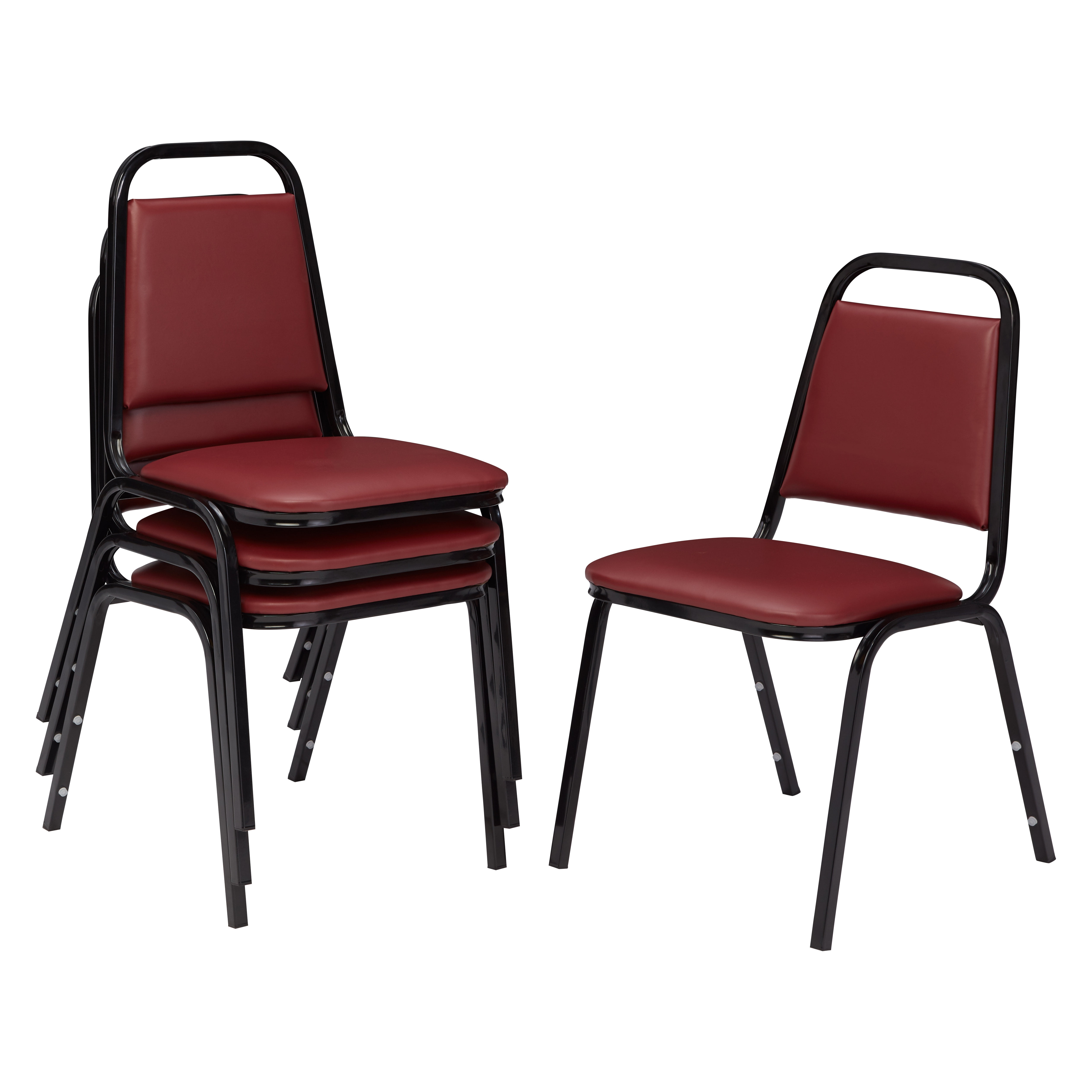 (4 Pack) NPS® 9100 Series Choice Vinyl Upholstered Padded Stack Chair ...