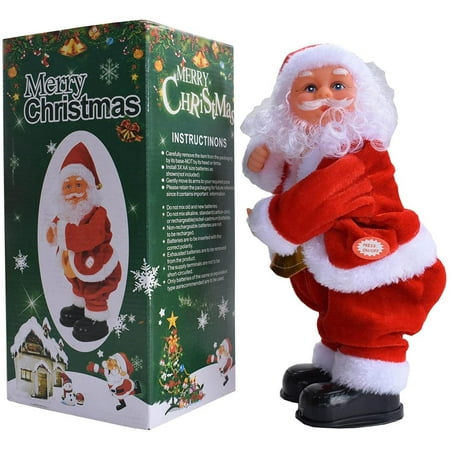 Santa Claus Music Doll Swing Hip Dance,Christmas Decorations,Santa ...