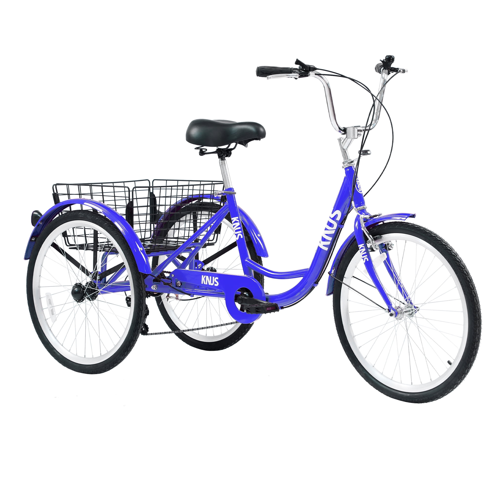 iRerts 3 Wheel Bikes for Adults, Portable 24" Adult Tricycle Trikes 7 ...