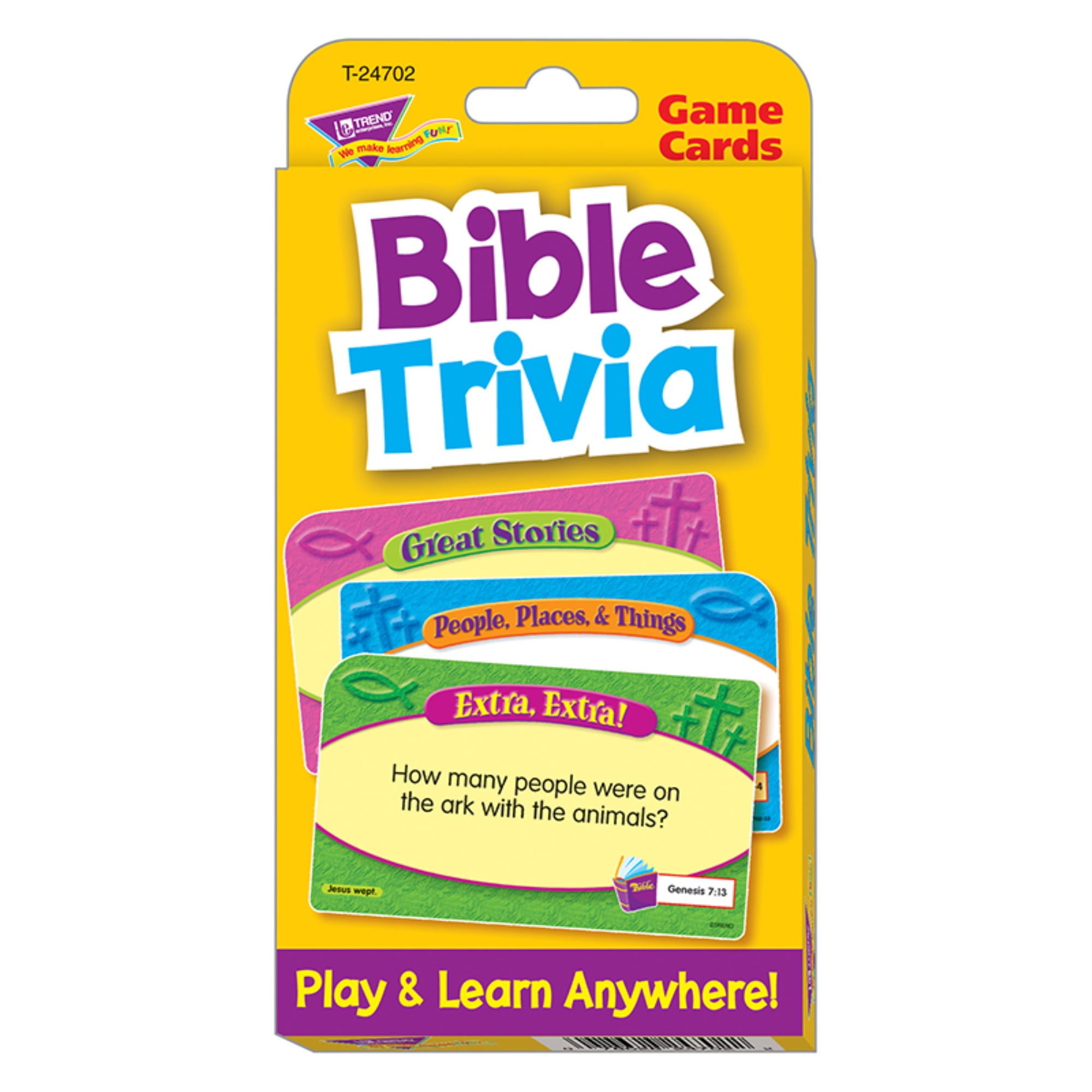 Bible Trivia Challenge Cards - Educational - 1 Piece - Walmart.com