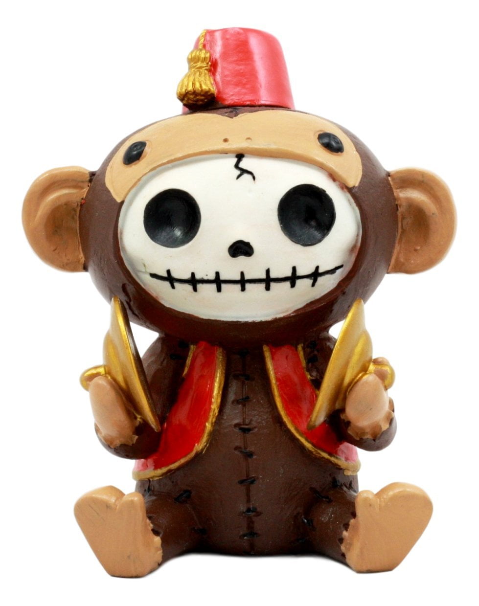 Ebros Larger Furry Bones Circus Fez Monkey Skeleton Monster Sit Up ...