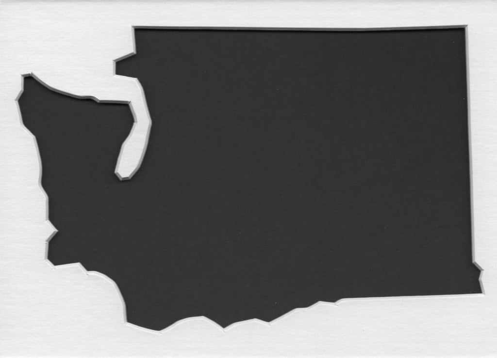 Pack of 3 Washington State Stencils Made from 4 Ply Mat Board 16x20 ...