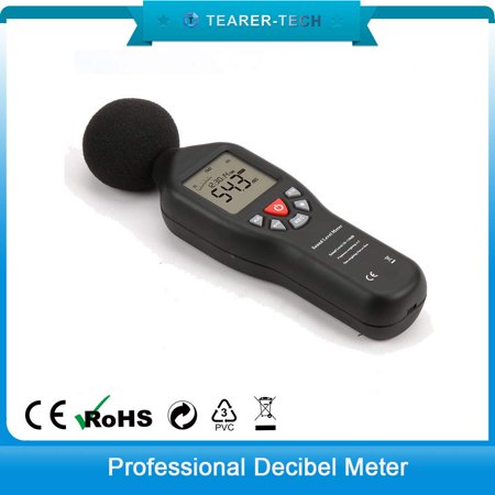 Decibel Meter, Professional Digital Sound Level Meter Decibel with Backlit Display High Accuracy ...