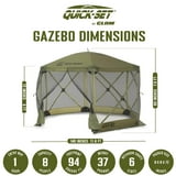 CLAM QuickSet Escape Portable Gazebo Canopy, Camping Screen Tent with 3 ...