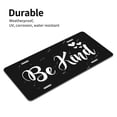 Be Kind License Plate with 4 Holes,Novelty Aluminum Metal Car Plate ...