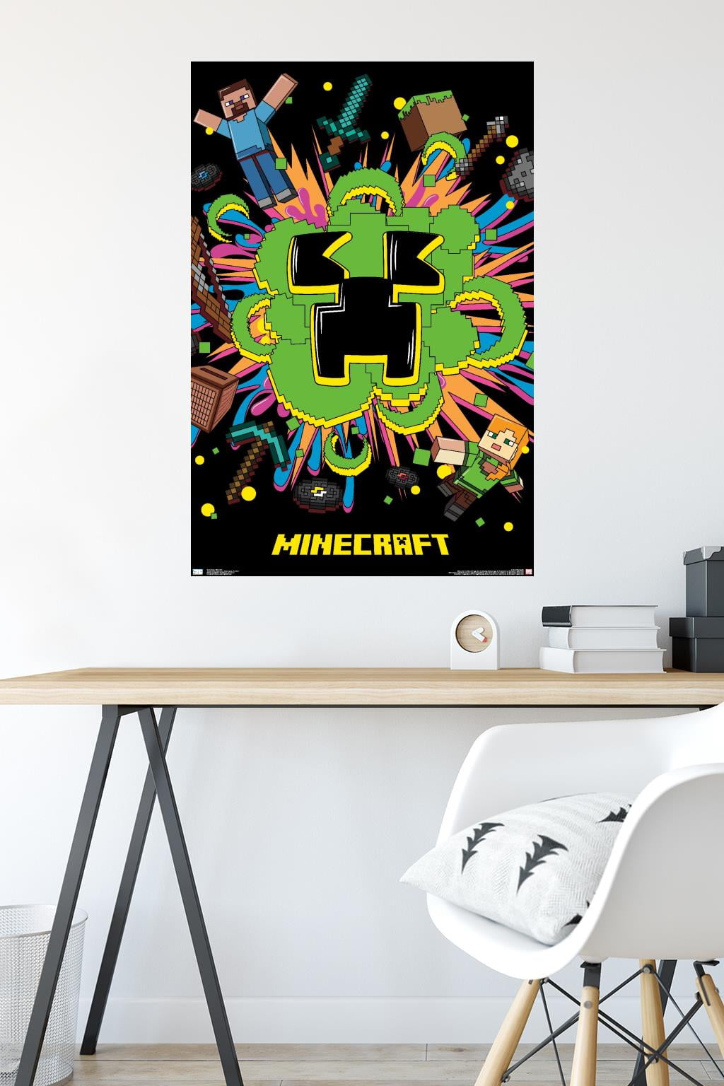Buy Neon - Minecraft Neon Wall Poster Online at Lowest Price in India ...