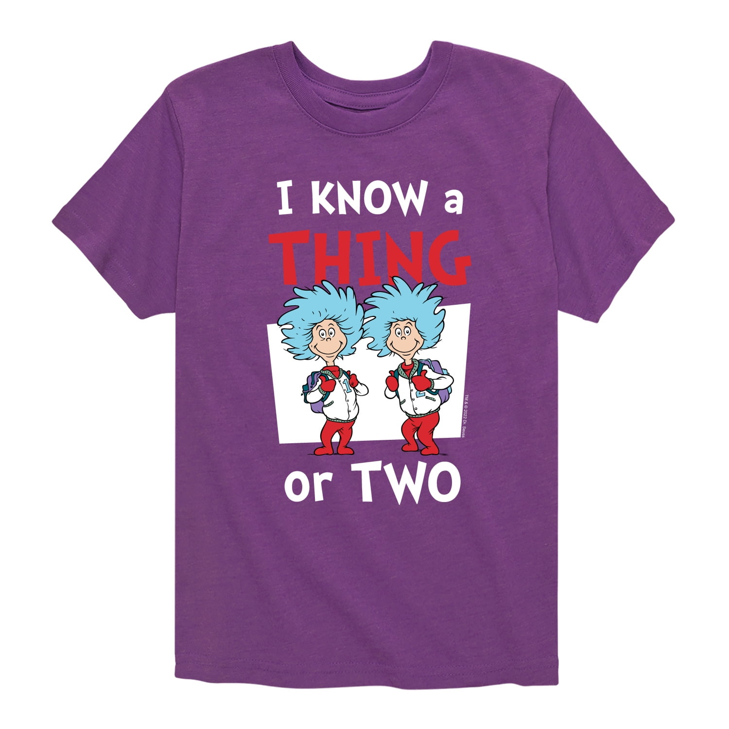 Dr Seuss I Know A Thing Or Two Youth Short Sleeve Graphic T Shirt dr-seuss-i-know-a-thing-or-two-youth-short-sleeve-graphic-t-shirt