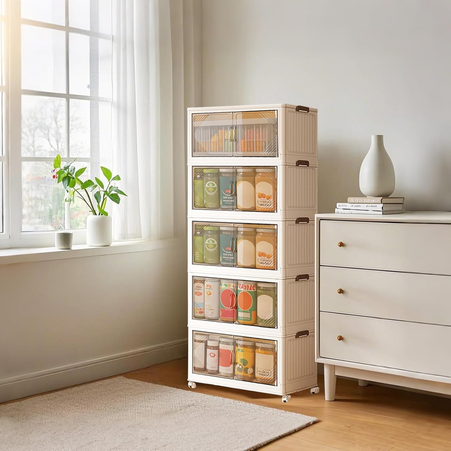 Click here for Leadingstar Plastic Storage Bins With Lid  Stackab... prices