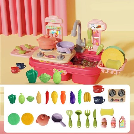 Children‘s Dishwasher Toy Simulation Kitchen Washing Basin Over Every ...