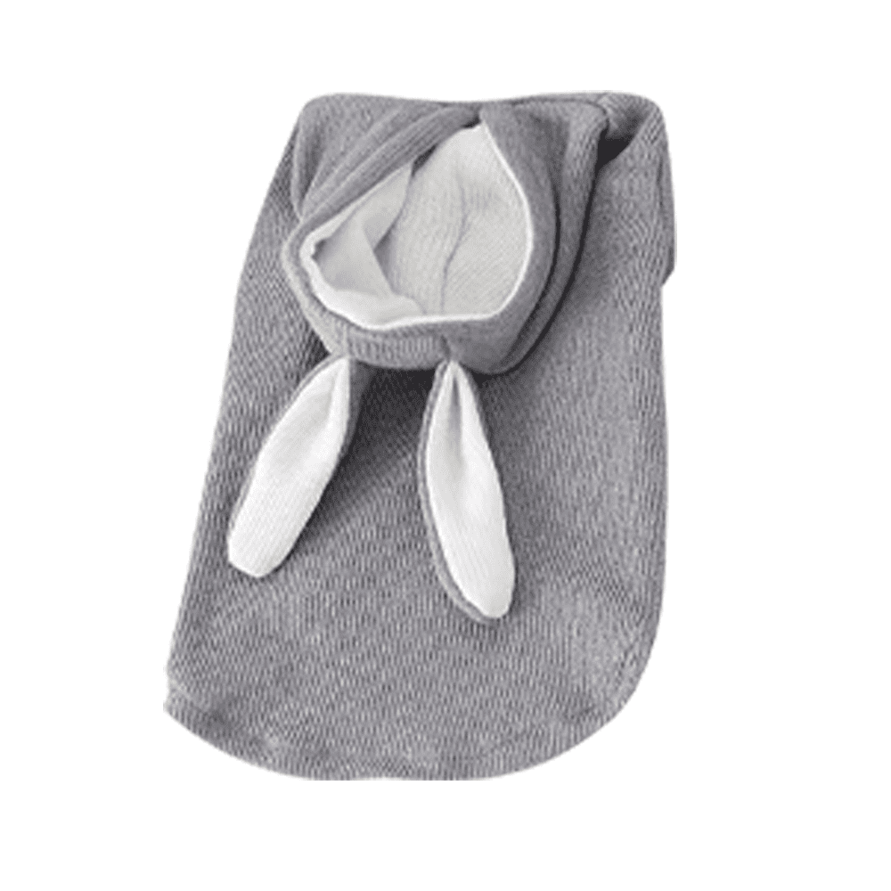 Pet Hoodie Cat Rabbit Outfit with Bunny Ears Cute Sweatshirt Spring and ...
