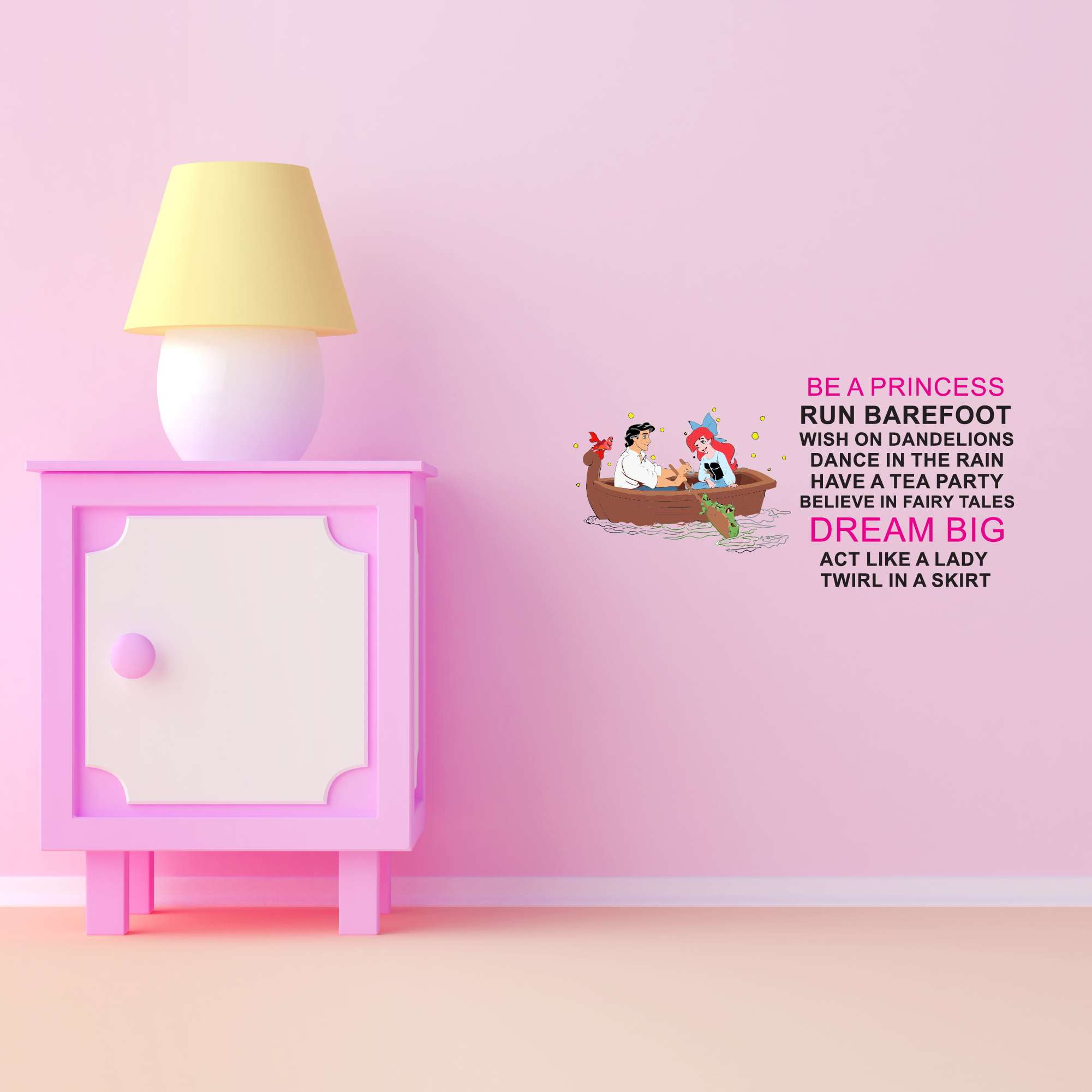 Be A Princess Row Boat Barefoot Dream Big Act Like A Lady Girls Love Beautiful Crown Prince ...