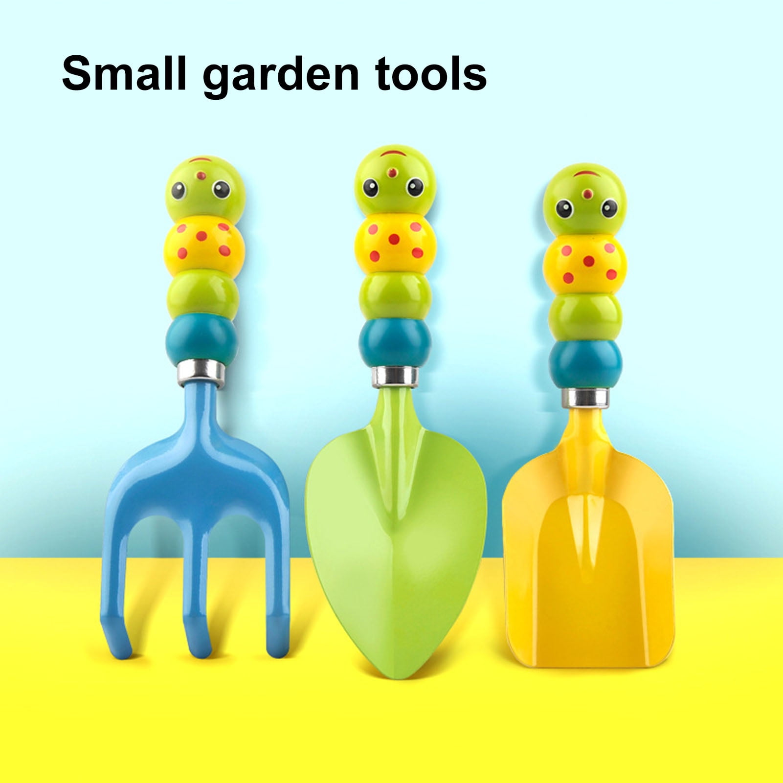 Anvazise 1 Set Kids Gardening Tools Plastic Handle Stainless Steel ...