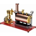 Steam Engine Model Kit, RW-BL1K Mini Reversible Reciprocating Single ...