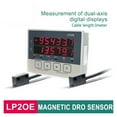 LP20E 2 Axis Digit Display DRO Magnetic sensor magnetic tape displacement readout scale CNC ...