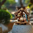 11.81inches Christmas Decorations Rustics Styles Holy Family Nativity ...