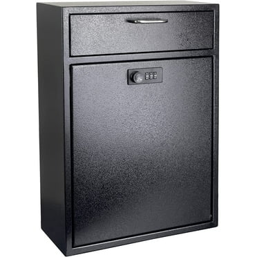 Through-The-Door Drop Box Deposit Safe 12 x 6 x 15 - Heavy Duty Steel ...