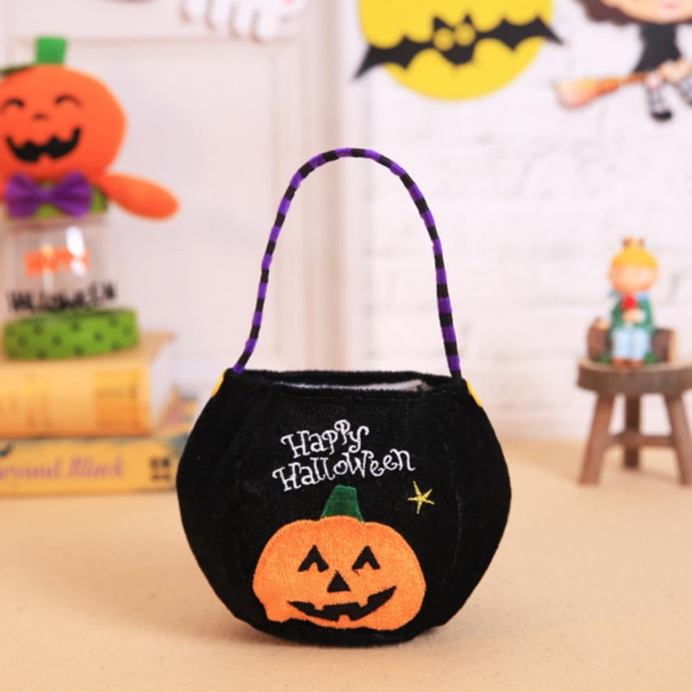 Halloween Treat Bags Halloween Pattern Totes Party Bags with Handles ...