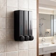 2 Pcs Wall Mounted Soap Dispenser for Bathroom, No Drilling Required, 3 ...