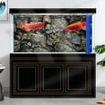 48X20IN Stone Aquarium Background, Rock Fish Tank Background, Natural ...