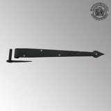 Renovators Supply Black Spear Tip Strap Pintle Hinge 16 in. L Diamond ...