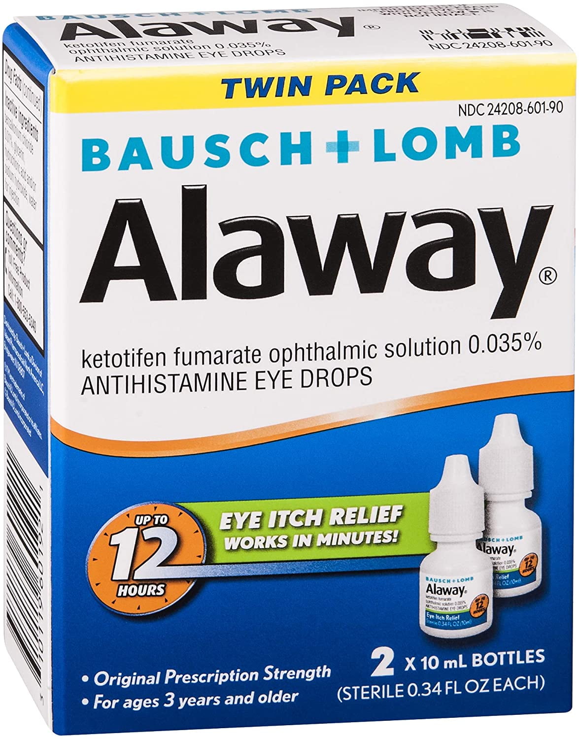 Buy Allergy Eye Itch Relief Eye Drops by Alaway, Antihistamine, 10 mL ...