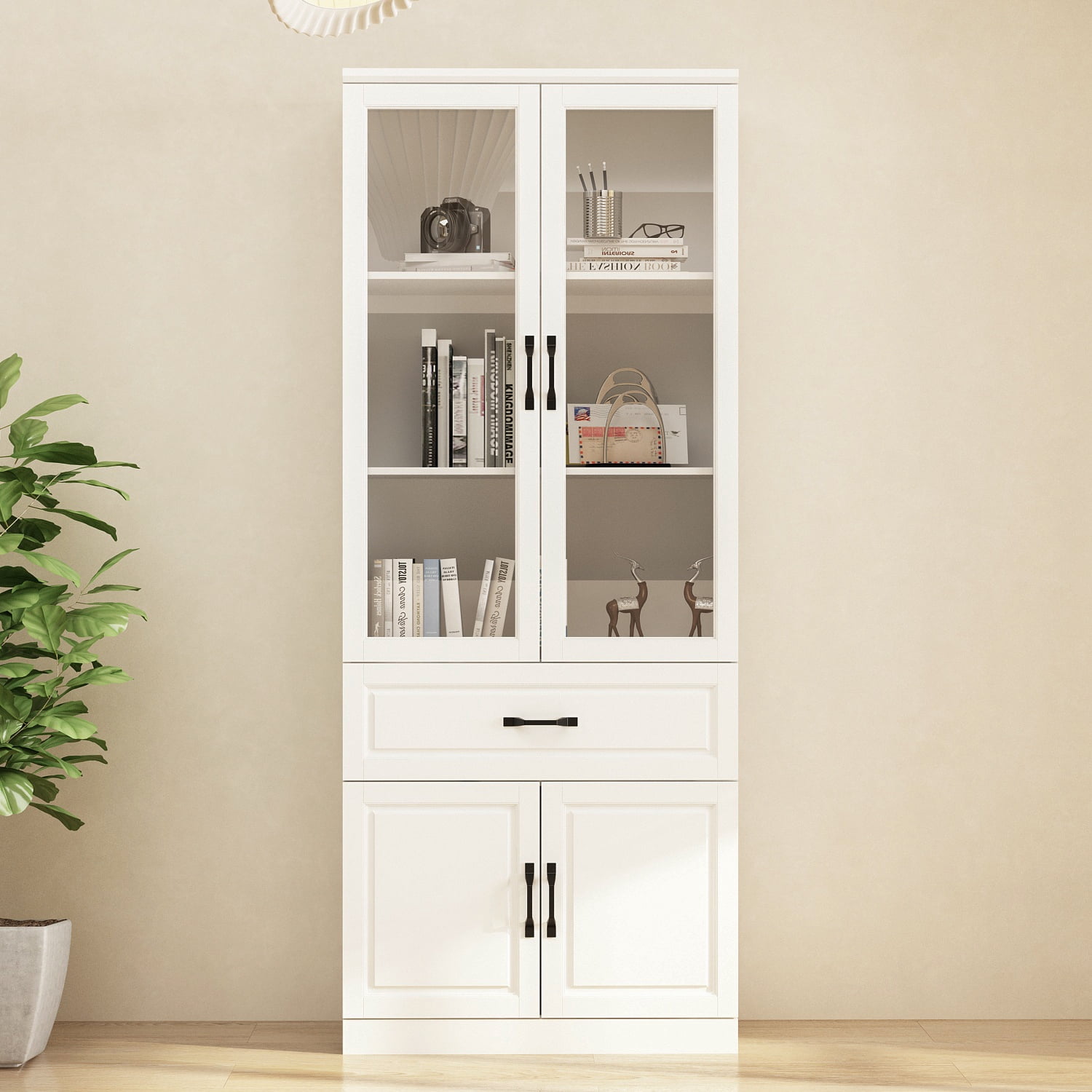 Click here for Oxylife 78.9 Living Room Bookcase Display Cabinet... prices