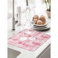 Abstract Pink Dish Drying Mat 18x24 inch Country Vintage Farmhouse ...