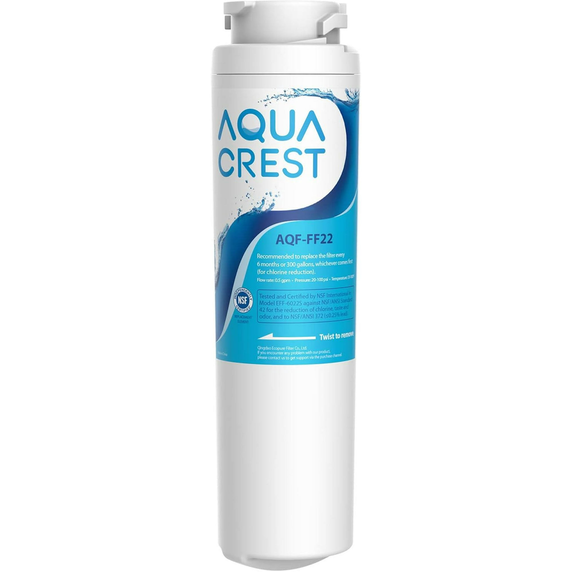 Aqua Crest Mswf Refrigerator Water Filter  Replacement For Ge Mswf  Smartwater 101821b  101820a  Mswf3pk  Mswfds  Pack Of 1
