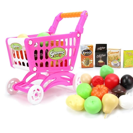 braveheart Shopping Carts Toy Fruit Vegetable Food Playset Grocery Cart ...