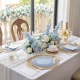 60Pcs Blue Disposable Plates with Gold Rim - Heavy Duty Plastic Party ...