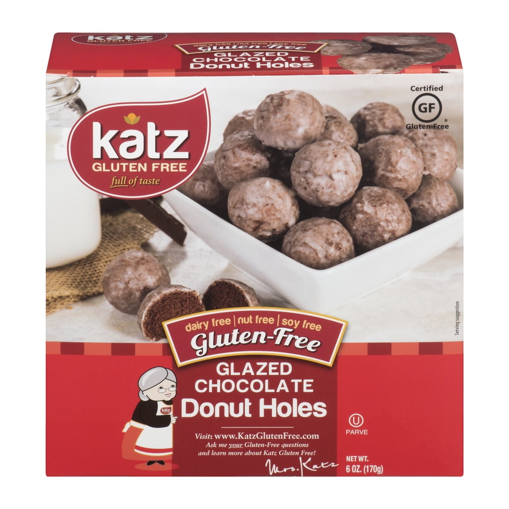 Katz Gluten Free Donut Holes Chocolate Glazed, 6 oz - Walmart.com