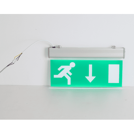 LED White Letter Fire Emergency Exit Lighting Sign Safety Evacuation ...