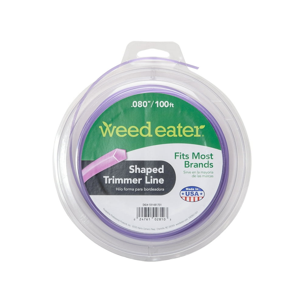 Weed Eater .080x100 Shaped Replacement String Trimmer Line - Walmart ...